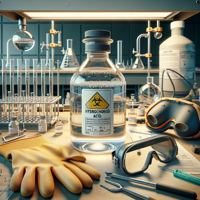 What safety precautions should be taken when handling hydrochloric acid ...